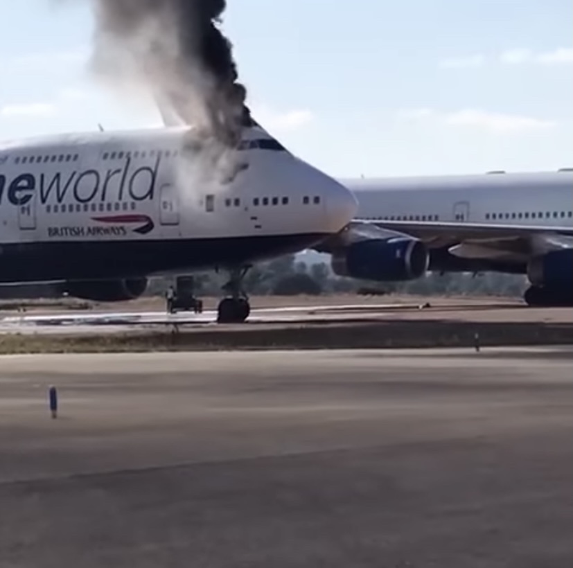 Breaking: Fire breaks out on a British Airways B747 - IH Aviation and ...